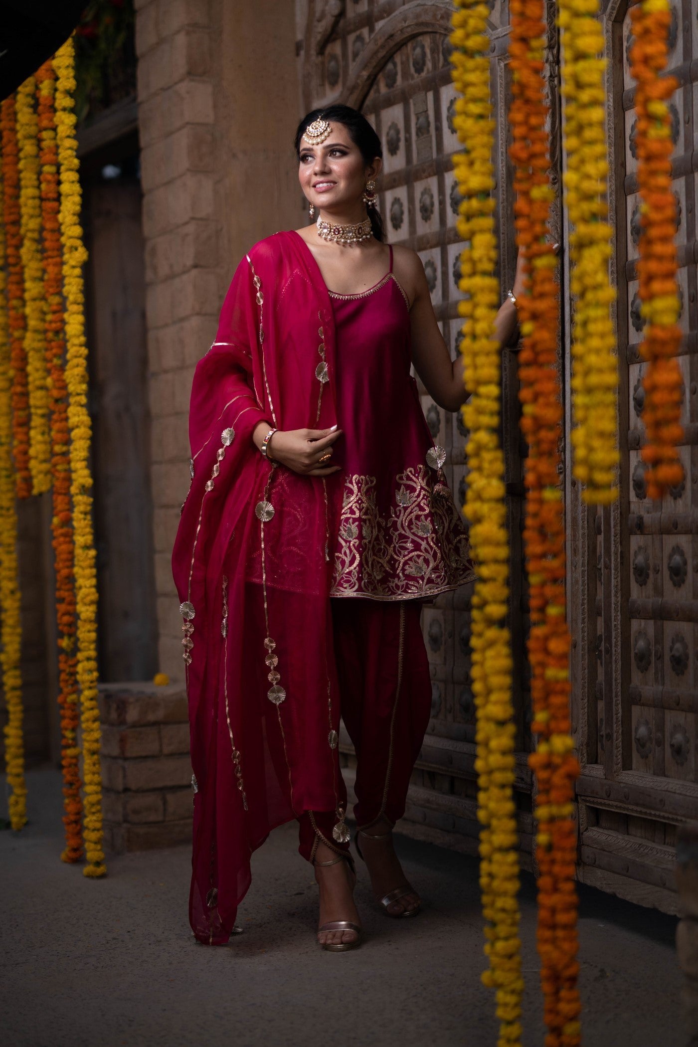 Raspberry Kurta set – Leela By A